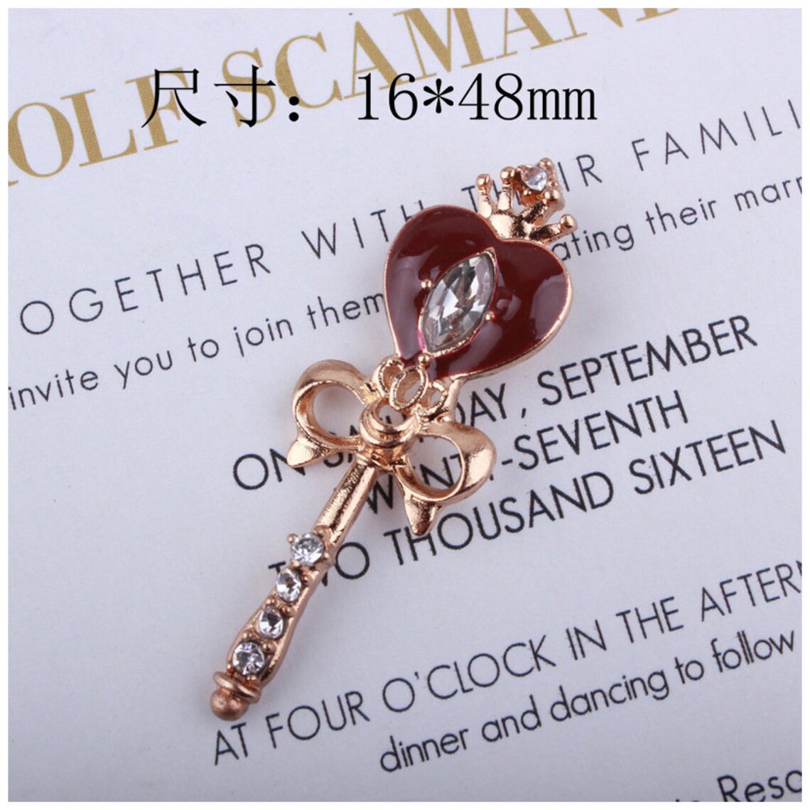 10PCS Magic Wand Charms Crystal Alloy Charm Pendant Earring - Etsy