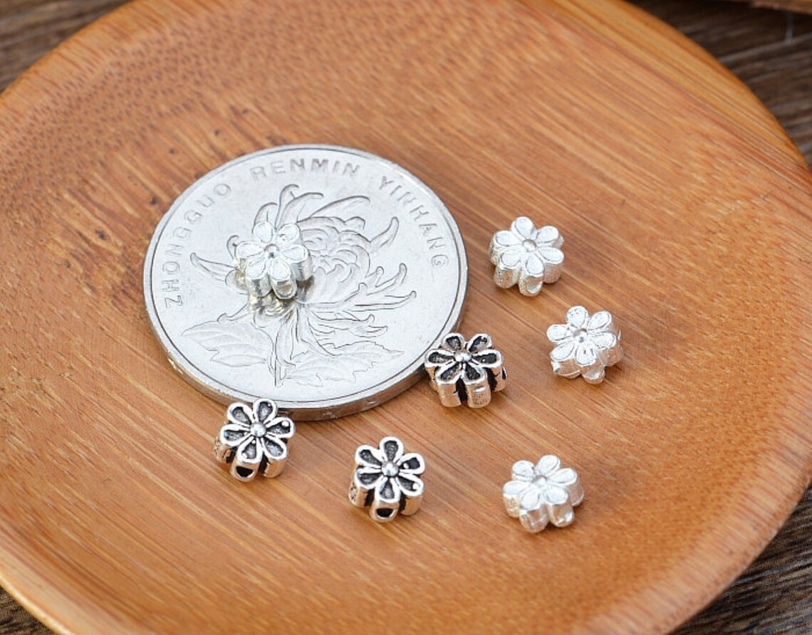 925 Sterling Silver Spacer Beads Bracelet Spacer Necklace | Etsy