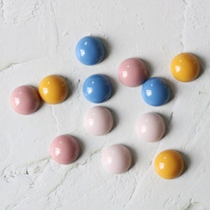 Colorful Cabochon Resin Cabochon| Plastic Cabochon 16 Mm 10 Pcs ,20 Pcs ...