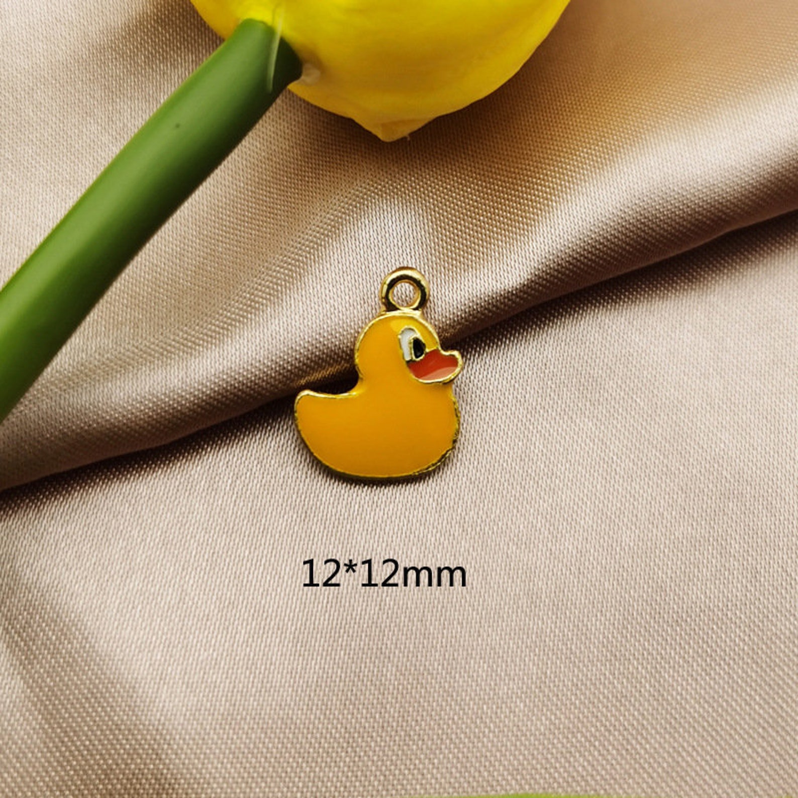 10PCS Enamel Little Duck Charmsalloy Charm Pendantearring - Etsy