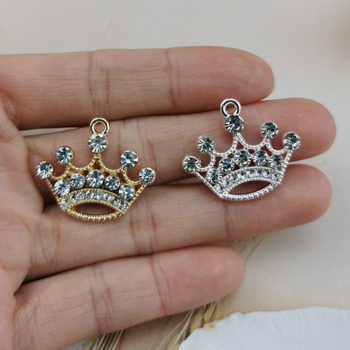 10/20 PCS Crown Alloy Charms Alloy Charm Pendant Tiny Charm - Etsy