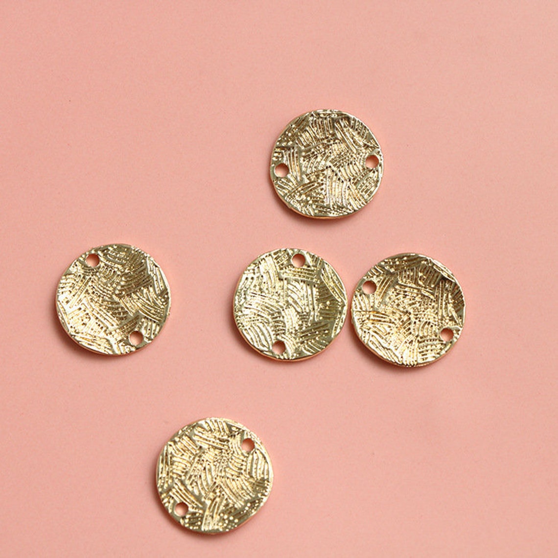 10PCS Alloy Charms Alloy Charm Pendant Golden Charms Round - Etsy