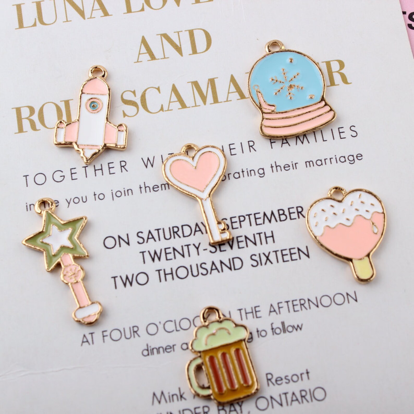 10PCS Enamel Charms Alloy Charm Pendant Tiny Charm Jewelry - Etsy