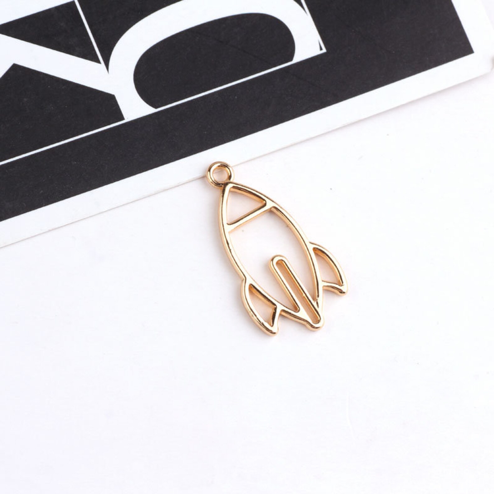 10PCS Golden Rocket Charms Alloy Charm Pendant Earring | Etsy