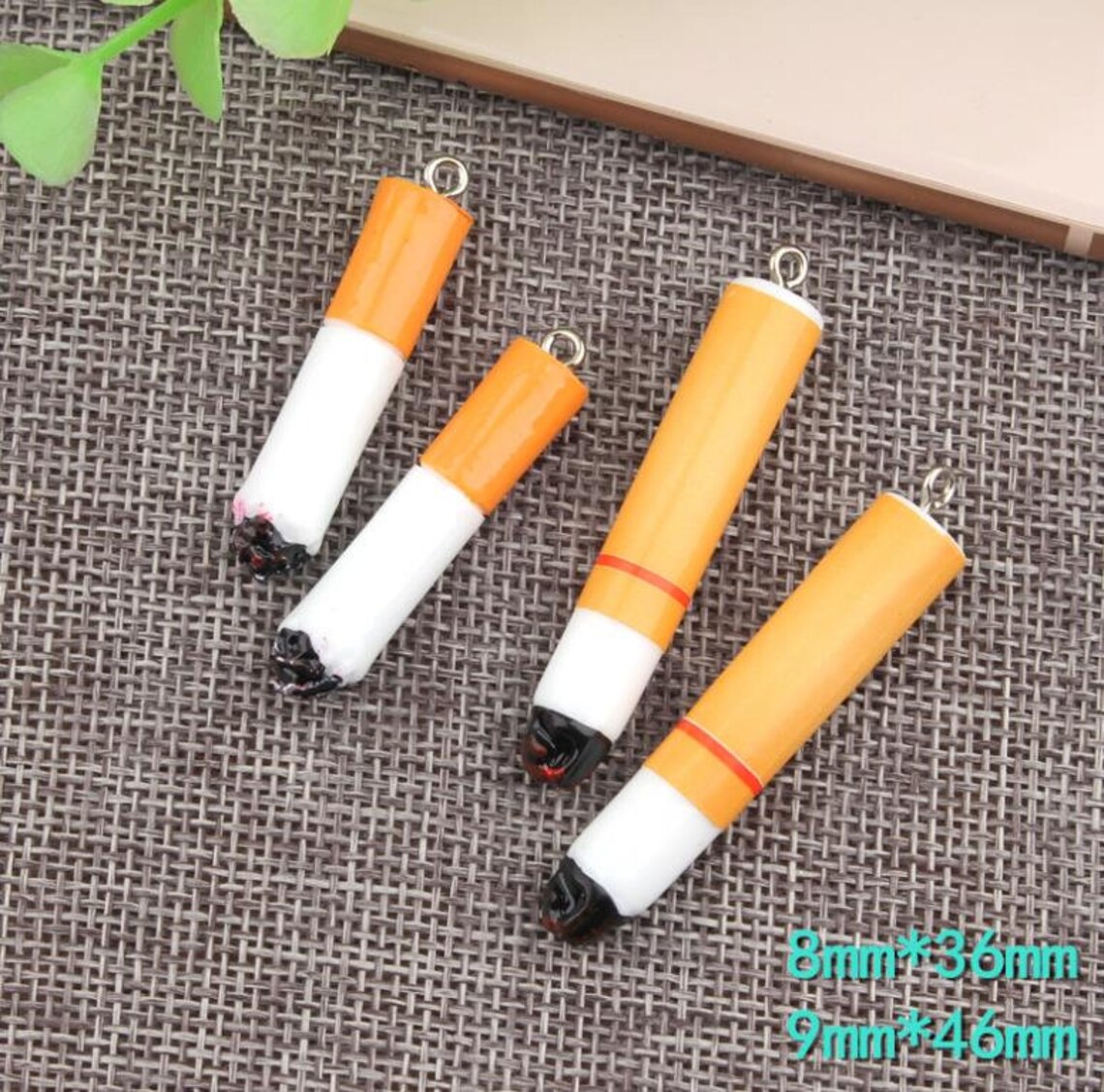 10PCS Resin Charms Resin Cigarette Charm Pendantacrylic - Etsy
