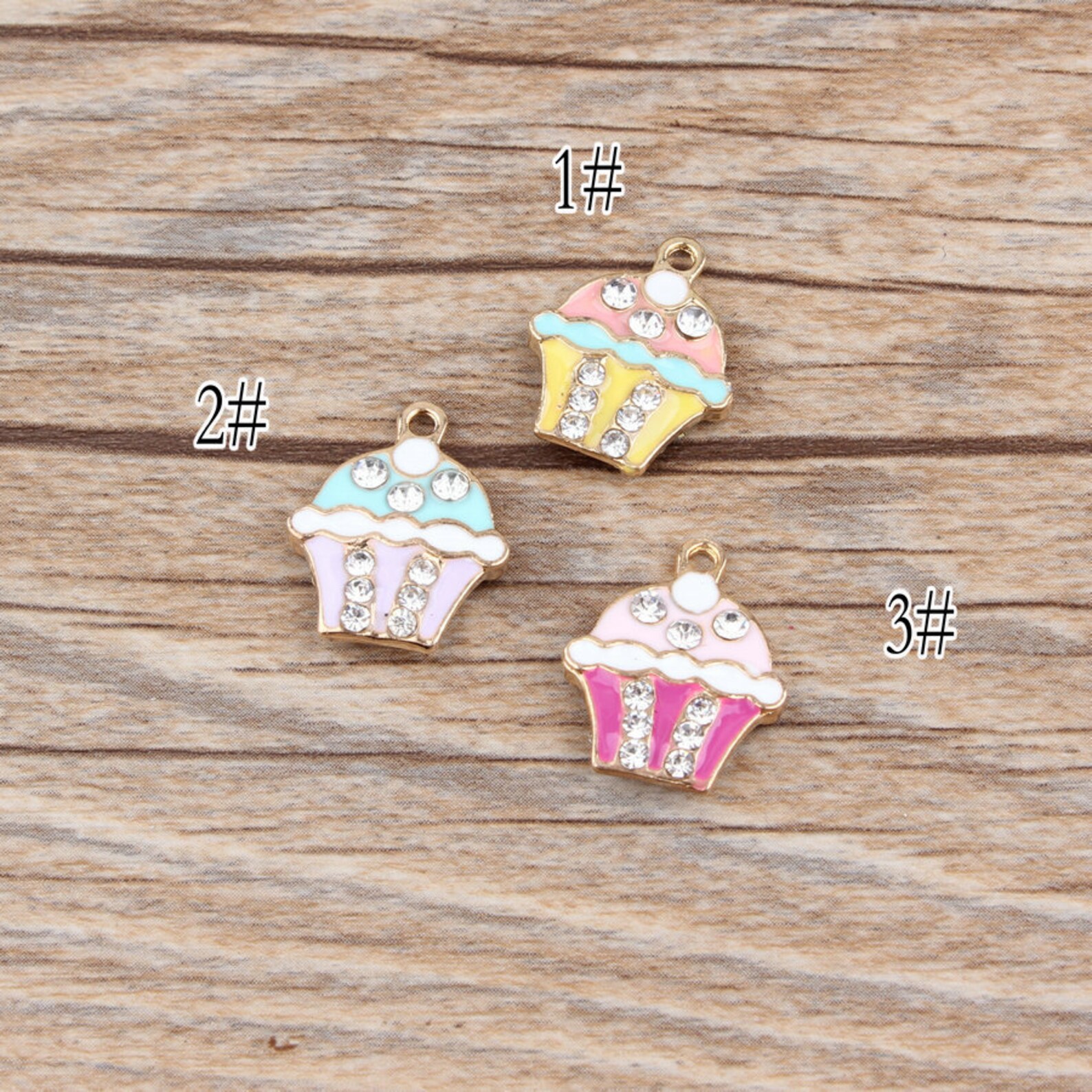 10PCS Enamel Cake Charms Alloy Charm Pendant Tiny Charm | Etsy