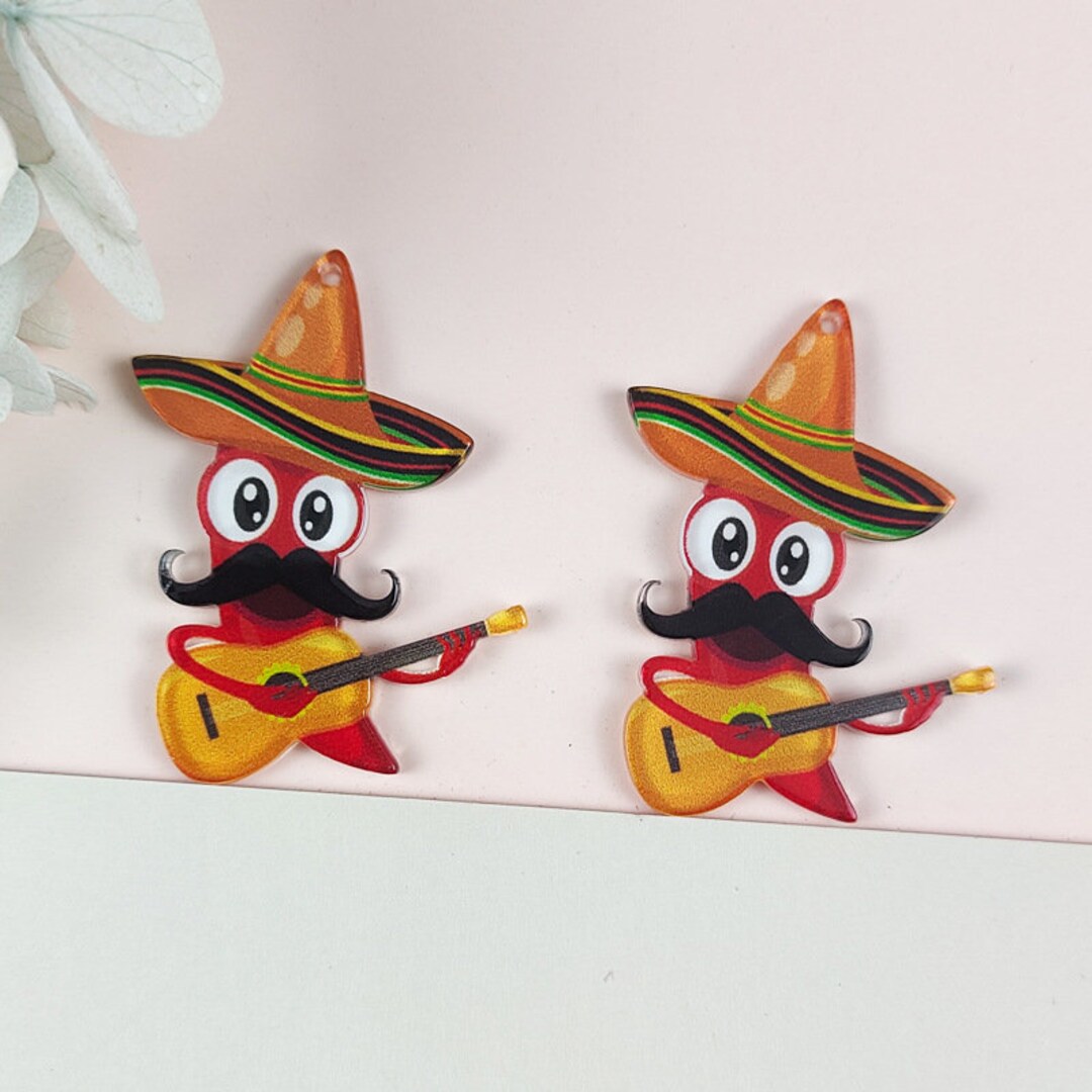 10/20 PCS Rock Guitar Charms,resin Charm Pendant,plastic Charms ...