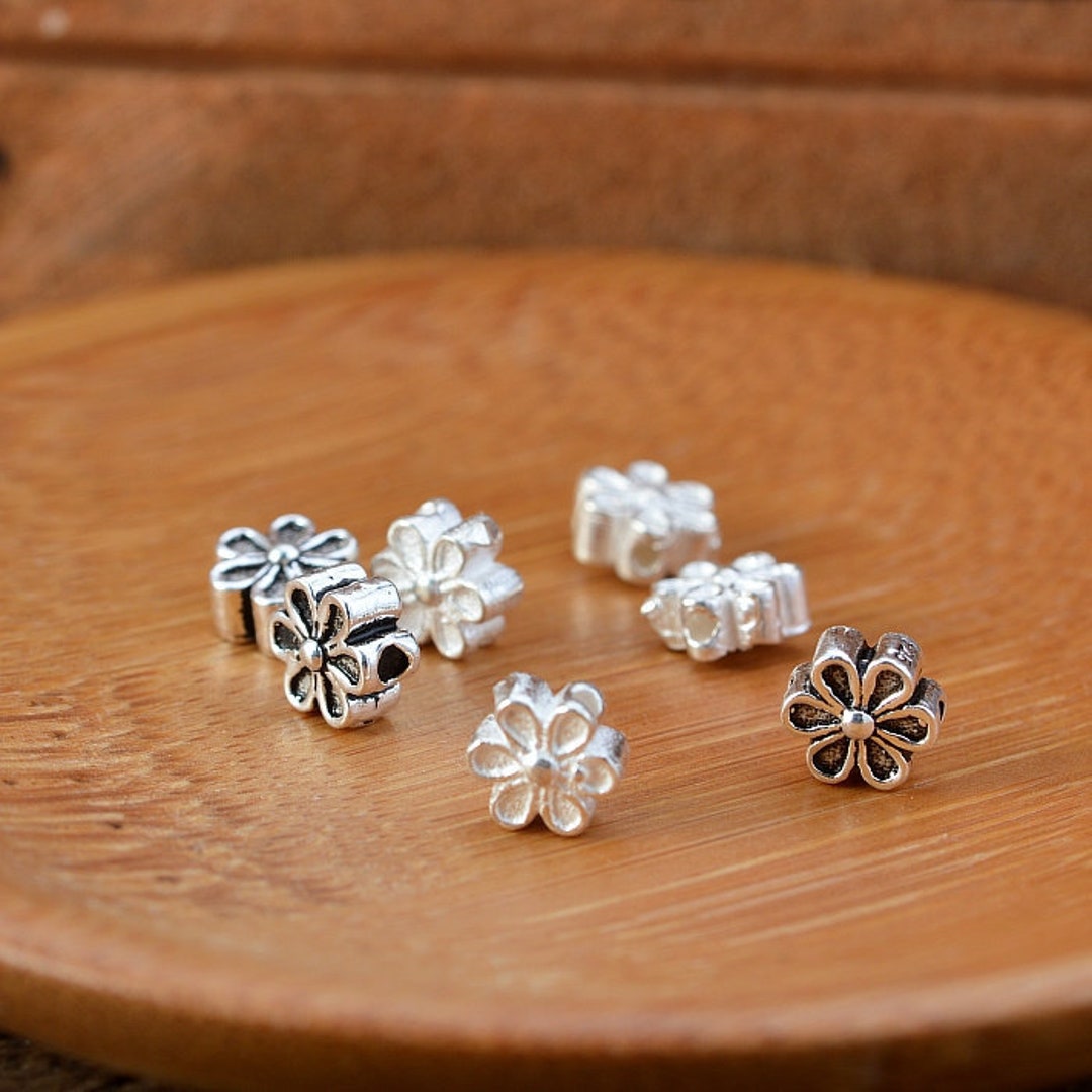 925 Sterling Silver Spacer Beads, Bracelet Spacer, Necklace Bead ...