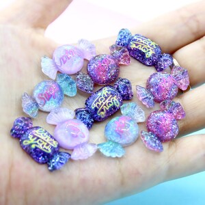 10/20/50pcs Candy Cabochon Embellishments Cabs DIY Decoration for Phone ...
