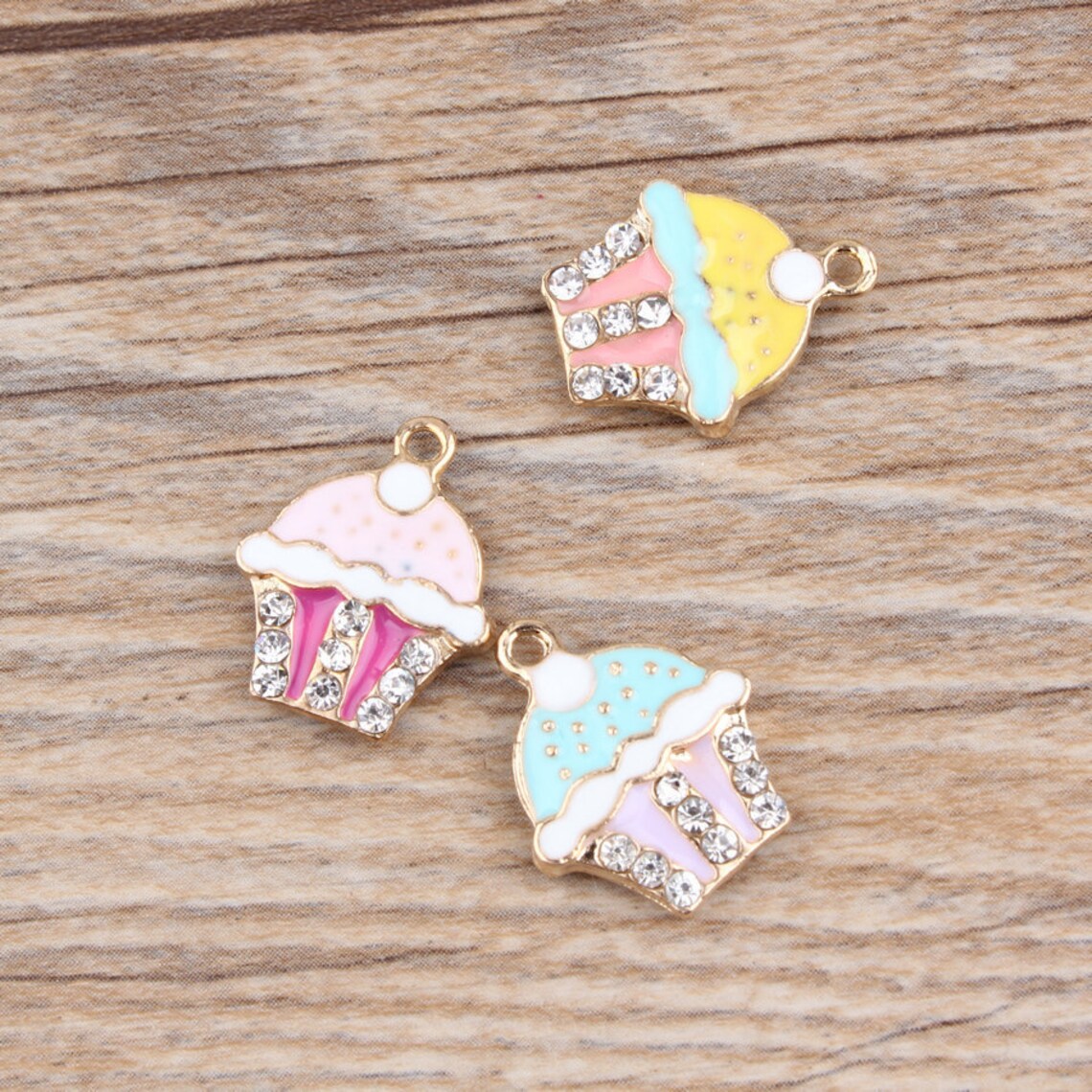 10PCS Enamel Cake Charms Alloy Charm Pendant Tiny Charm | Etsy
