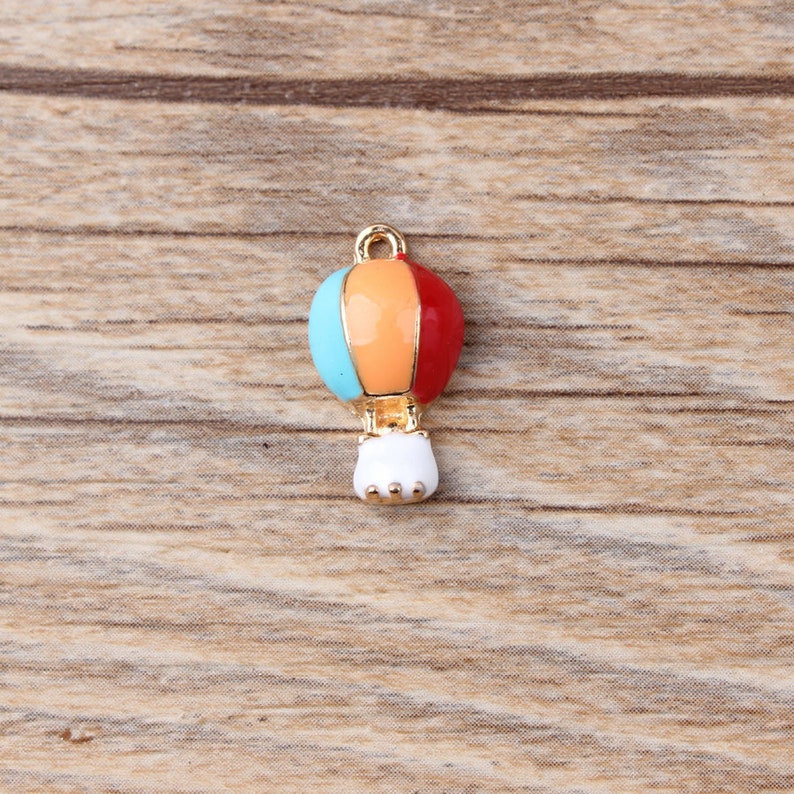 10PCS Hot Air Balloon Enamel Charms Alloy Charm Pendant Tiny - Etsy