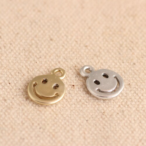 10PCS Enamel Smiling Face Charms Alloy Charm Pendant Tiny - Etsy