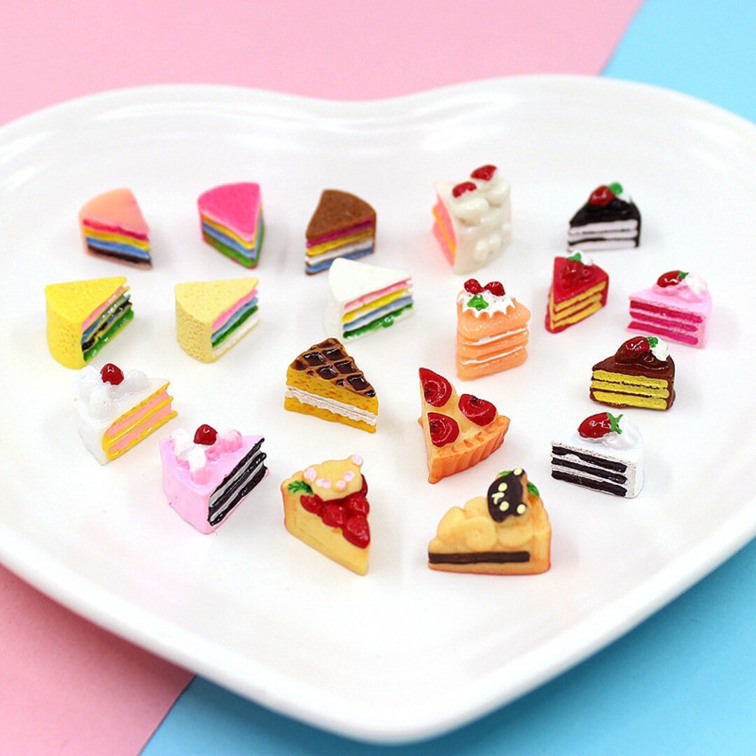 10/20/50pcs Cake Cabochon Embellishments Cabs DIY Decoration for Phone ...