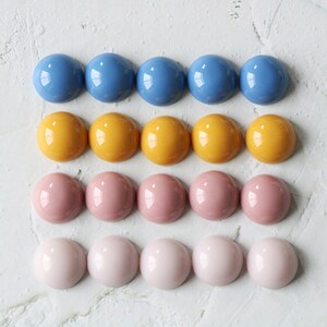 Colorful Cabochon Resin Cabochon| Plastic Cabochon 16 Mm 10 Pcs ,20 Pcs ...