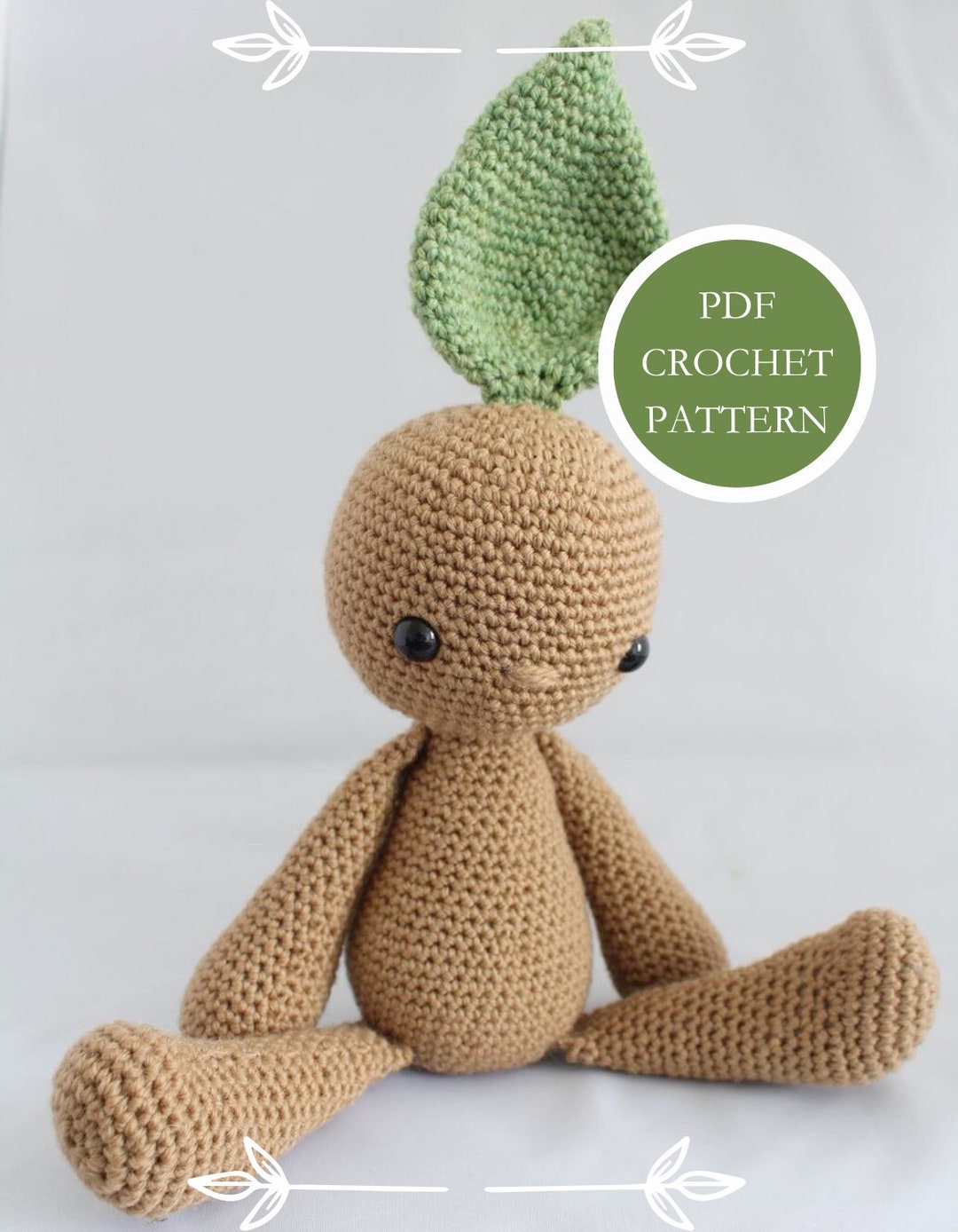 PATTERN: Taproot the Mandrake Crochet Amigurumi PDF Download Pattern ...