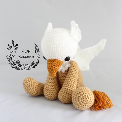 Stuffed Animals & Plushies crochet griffin crochet pattern eagle ...