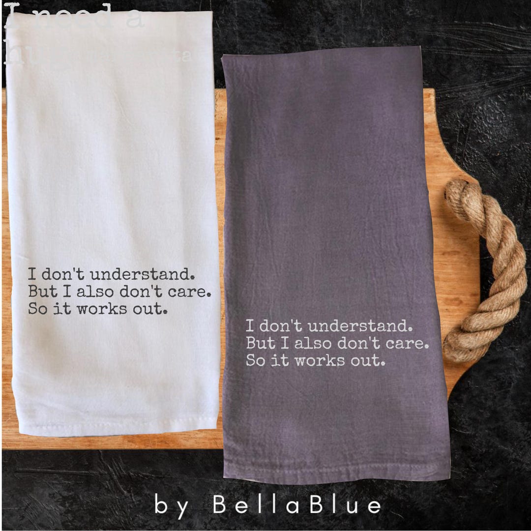 Funny Kitchen Towels, Funny Quotes Decorative Towel, Humorous Sayings ...