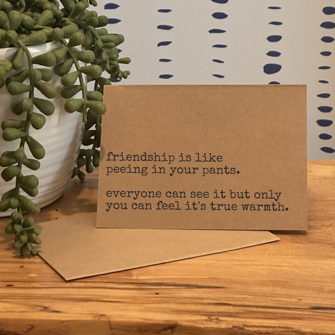 Funny Best Friend Card, BFF Card, Friendship Greeting, Just Because ...