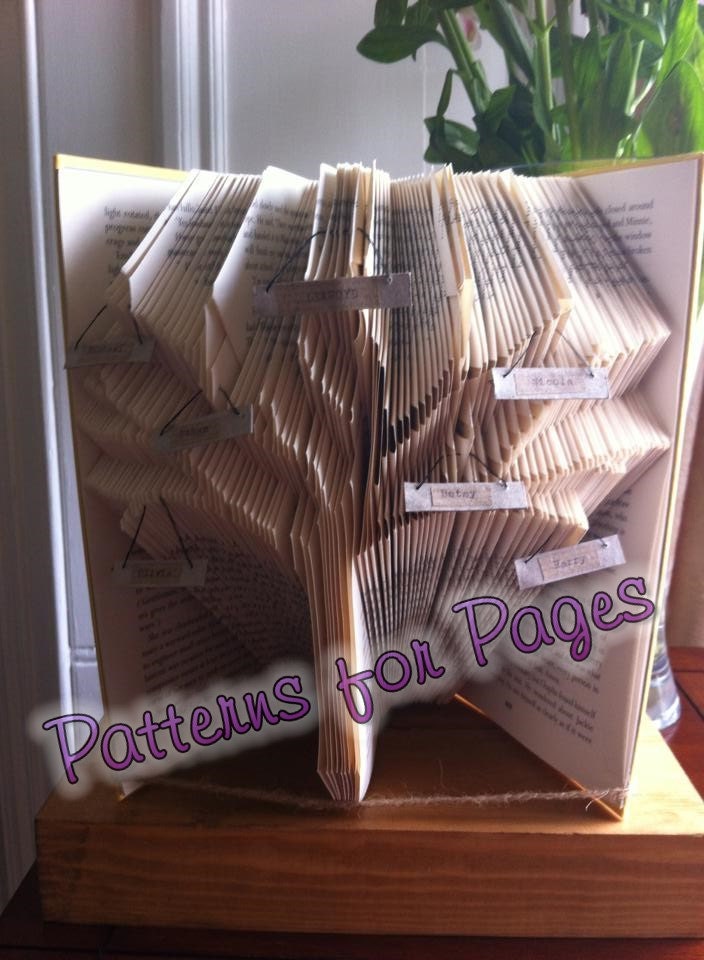 Book Folding Pattern for a FAMILY TREE - Etsy