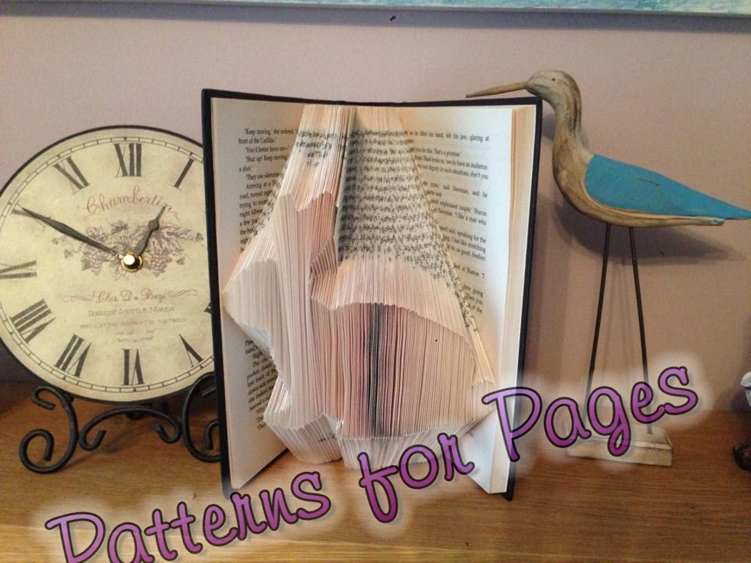 Book Folding Pattern for a RABBIT - Etsy