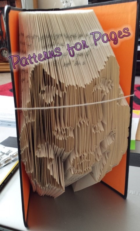 Book Folding Pattern for a WOLF FACE - Etsy