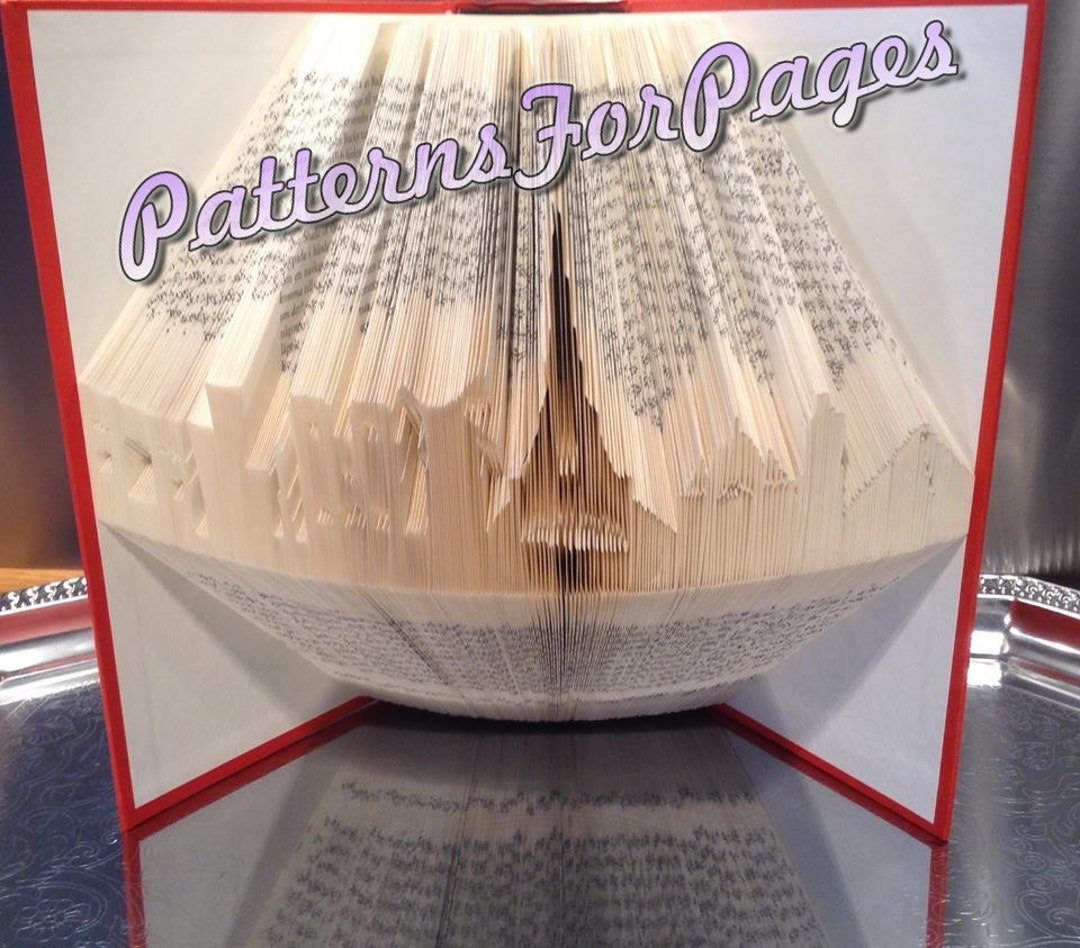 Book Folding Pattern for the PARIS LANDMARKS - Etsy