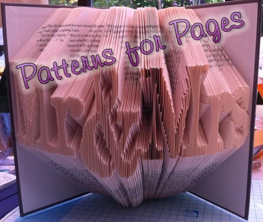 Book Folding Pattern for MR & MRS - 3 Patterns in 1. Can Be Folded Into ...