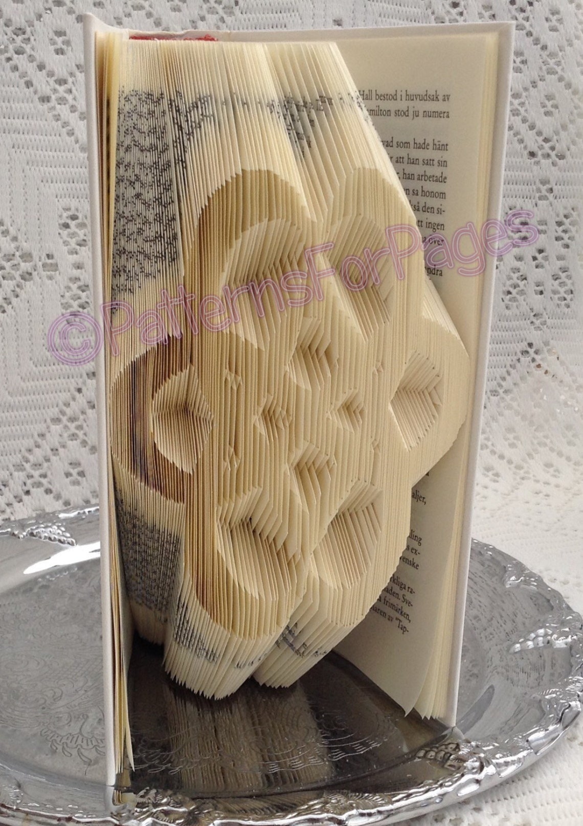 Book Folding Pattern for a INFINITY HEARTS - Etsy