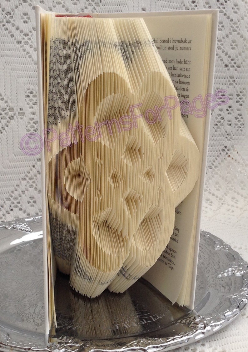 Book Folding Pattern for a INFINITY HEARTS - Etsy