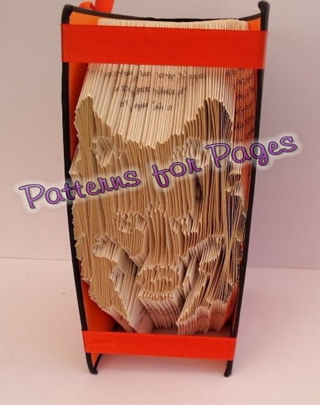 Book Folding Pattern for a WOLF FACE - Etsy