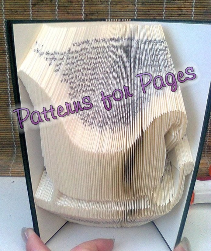 Book Folding Pattern for a SLEIGH - Etsy