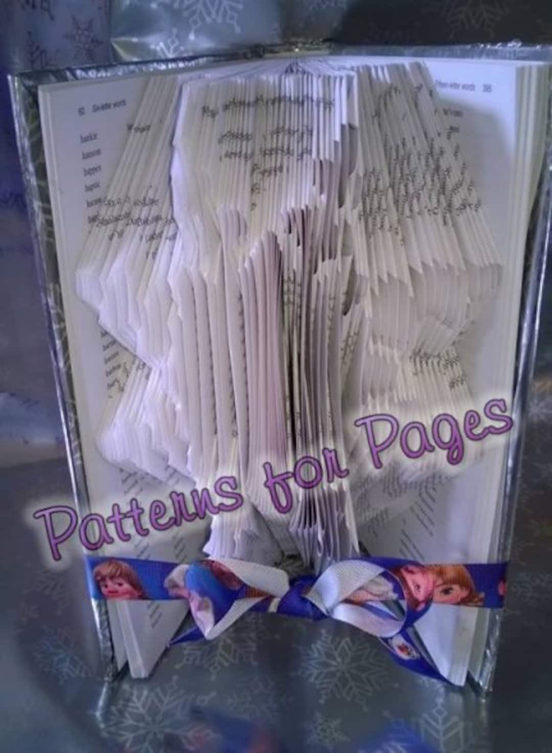 Book Folding Pattern for SNOWFLAKE - Etsy