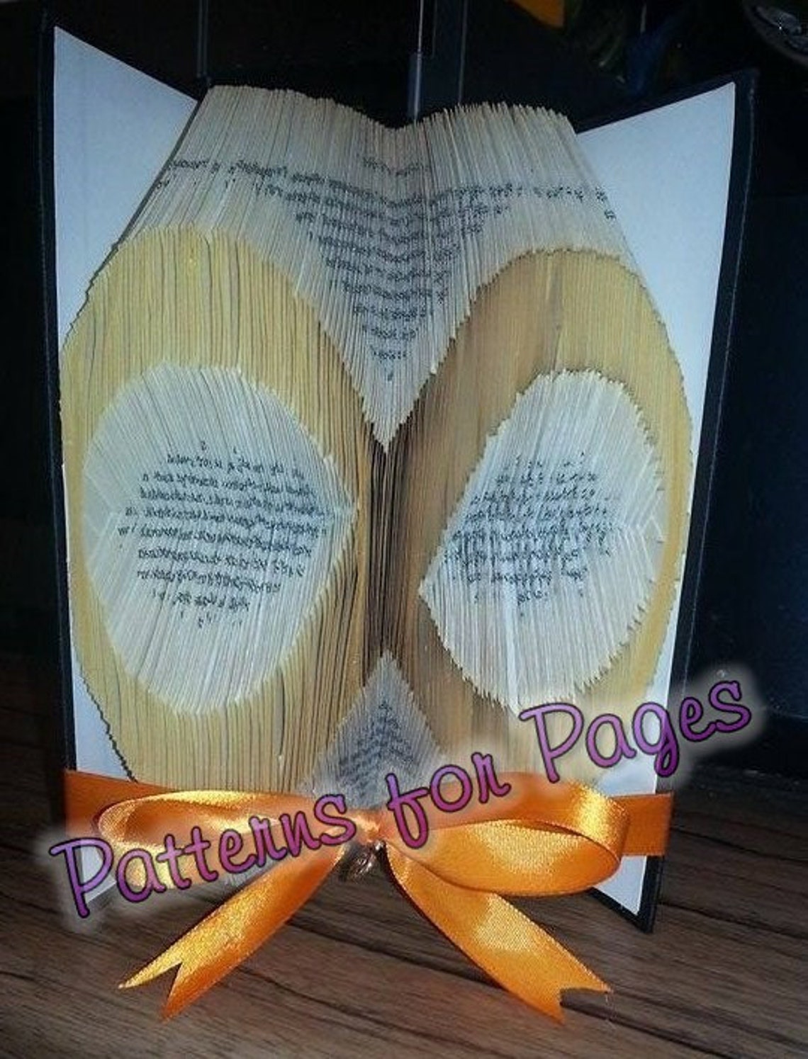Book Folding Pattern for an INFINITY Symbol - Etsy