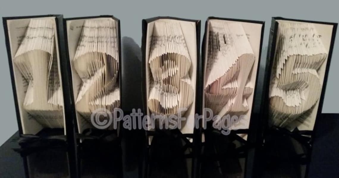 Book Folding Number Templates at Shirley Vining blog