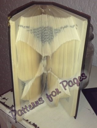 Book Folding Pattern for a BOW - Etsy