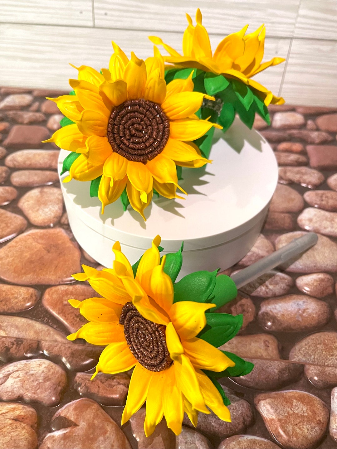Sunflower Pen Toppercraft Foam Sunflower Pen Toppergirasol En Foamigirasol Goma Evapen Accessoriesreusable Topperremovable Pen Topper Etsy