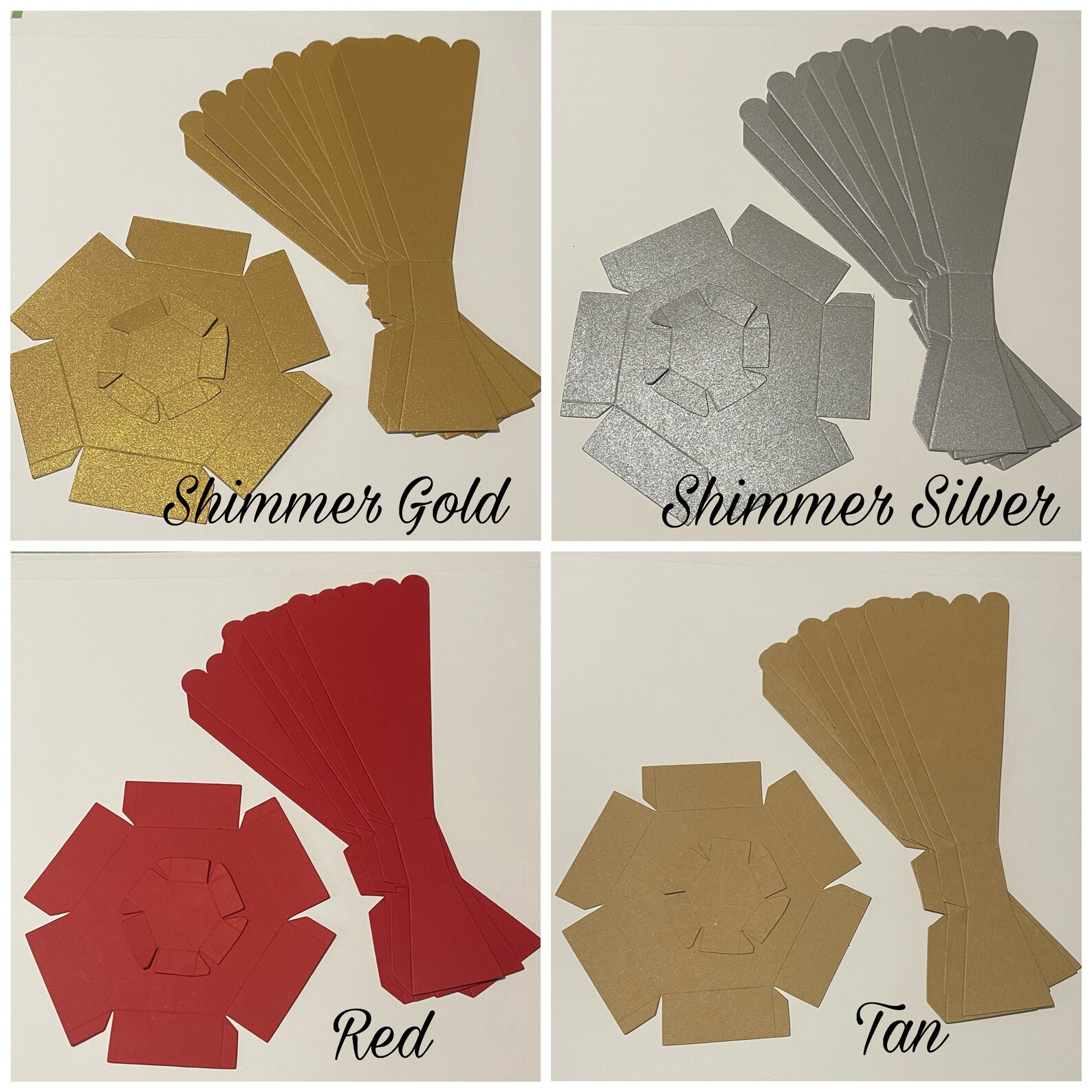 Pre-cut Paper Vase•flower Holder•paper Craft•cardstock Vase•florero Pre ...
