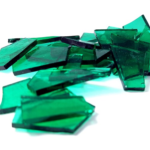 Spring Green glass supplies 250 gr Green mosaic glass tiles stained ...
