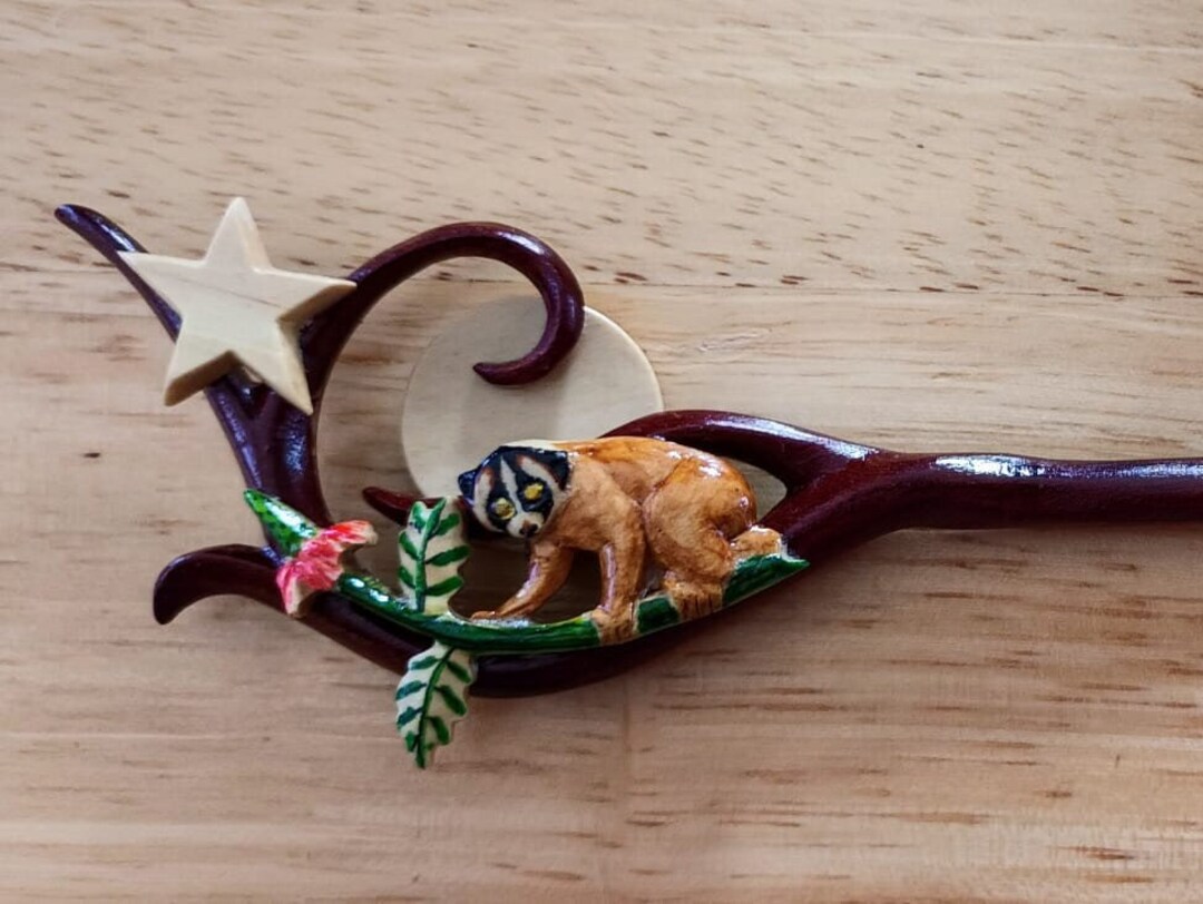 Stunning Javan Slow Loris Hairpin Hairstick Cake Decoration Plant ...