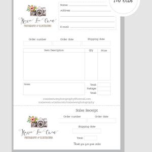 Custom Order Book, Receipt Slip, Sellers Stationery, A5 Size, Tear Away ...