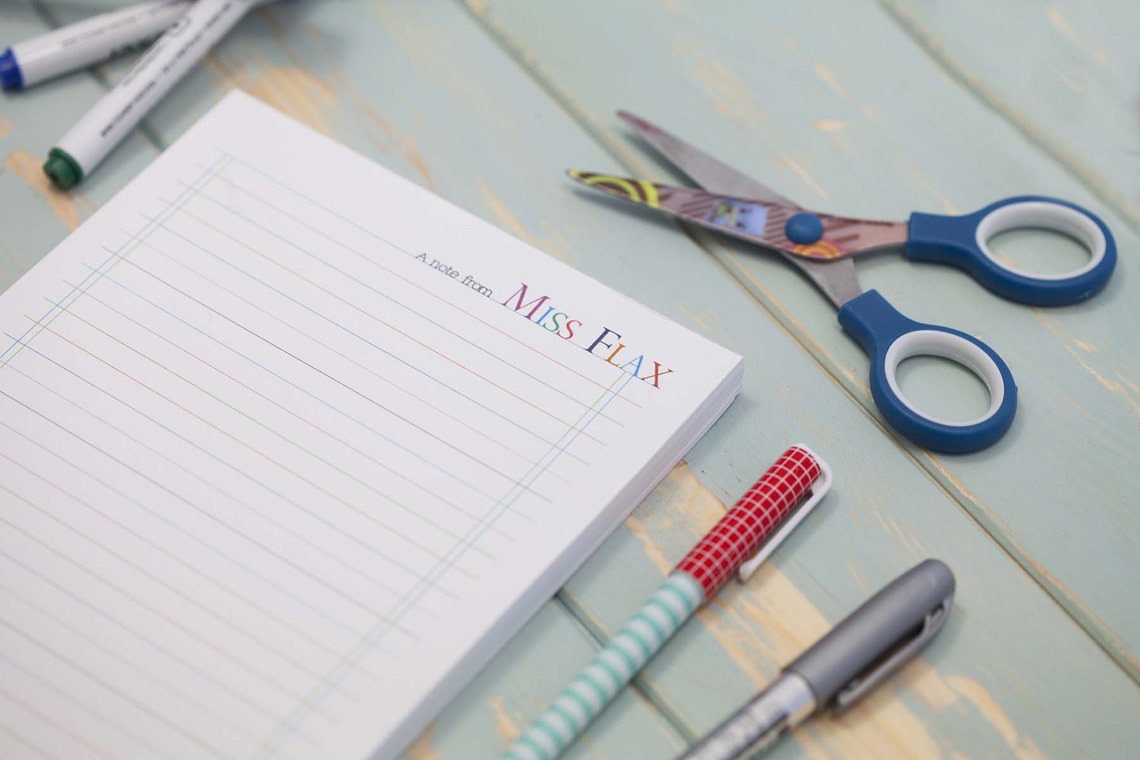 Teacher's Gift Idea Personalised Notepad School - Etsy