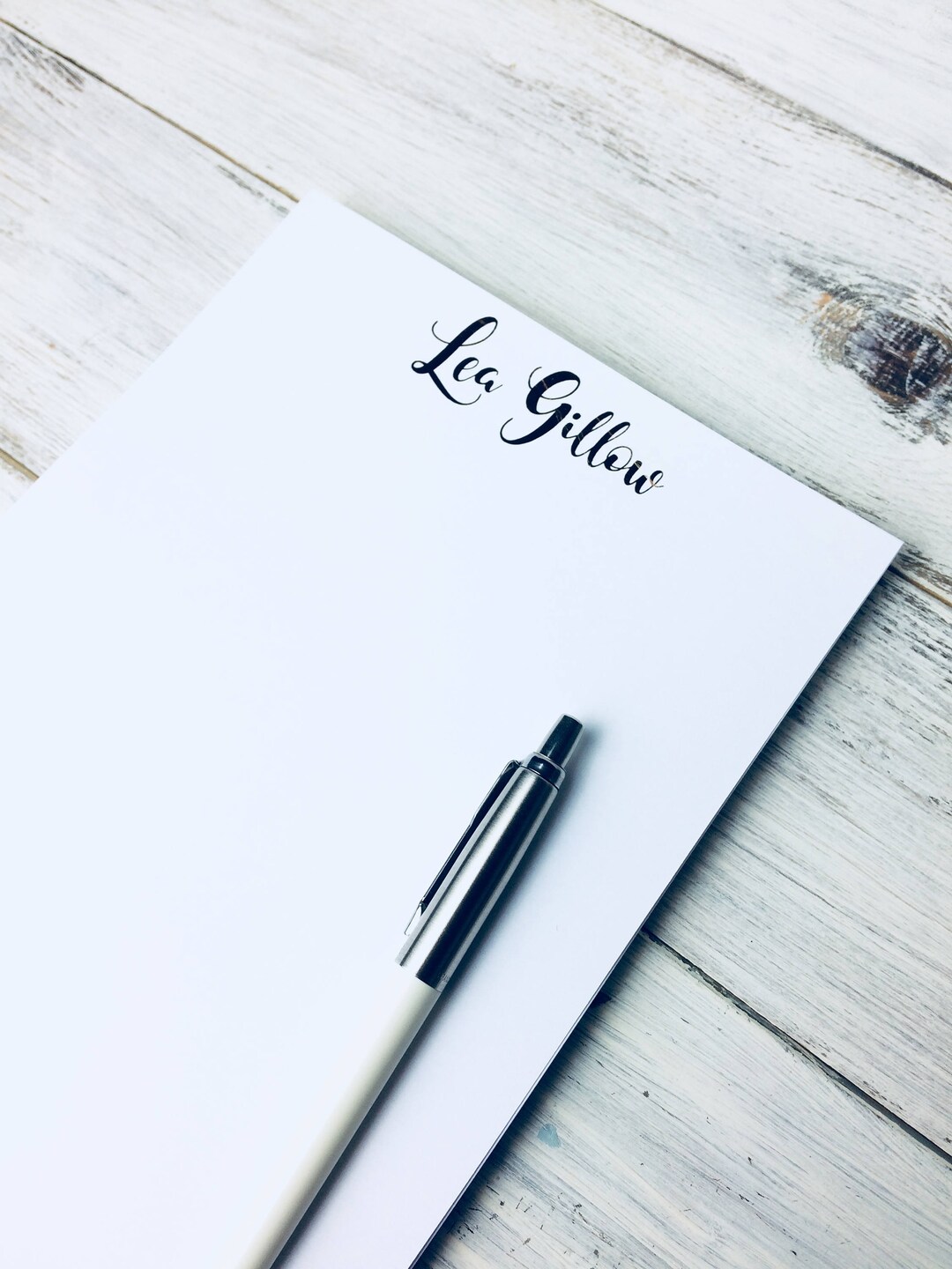 Elegant Notepad, Gift Idea, Metallic Printing Notepad, 30 Tear Away ...