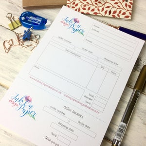 Custom Order Book Receipt Slip Sellers Tools A5 Size Tear | Etsy UK