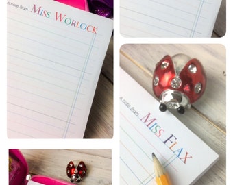 Teacher's Gift Idea Personalised Notepad School | Etsy