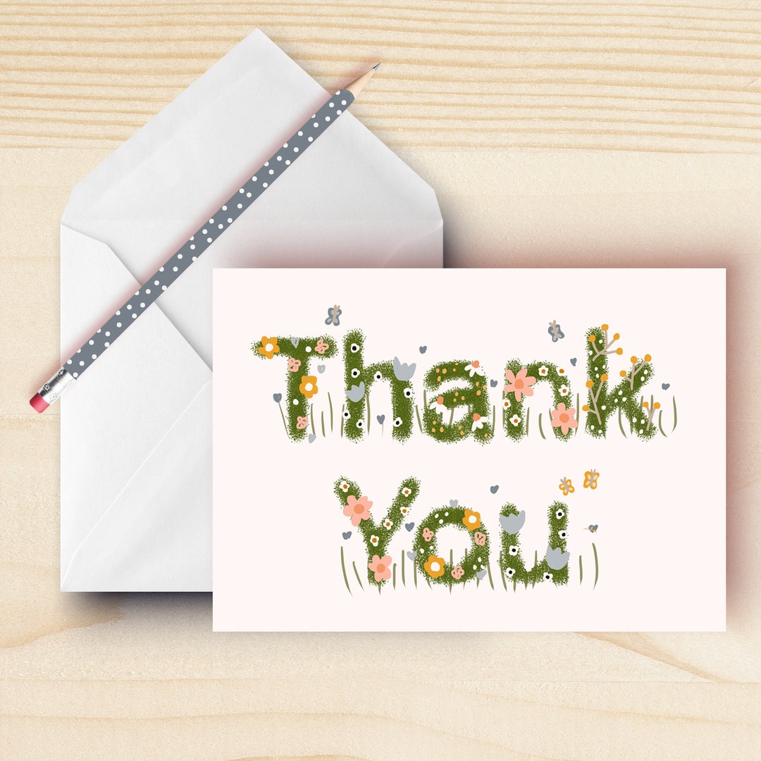 Thank You Greeting Cards for Garden Lovers Easter Thank You Card for ...