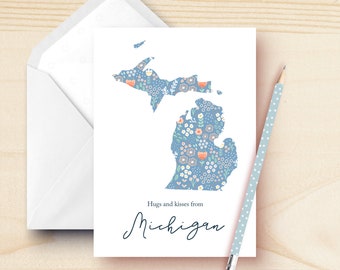 Michigan Birthday Card - Etsy