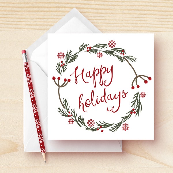 Happy Holiday Cards - Etsy