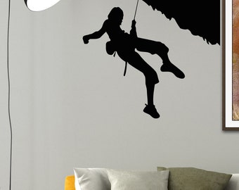 Rock climbing art | Etsy