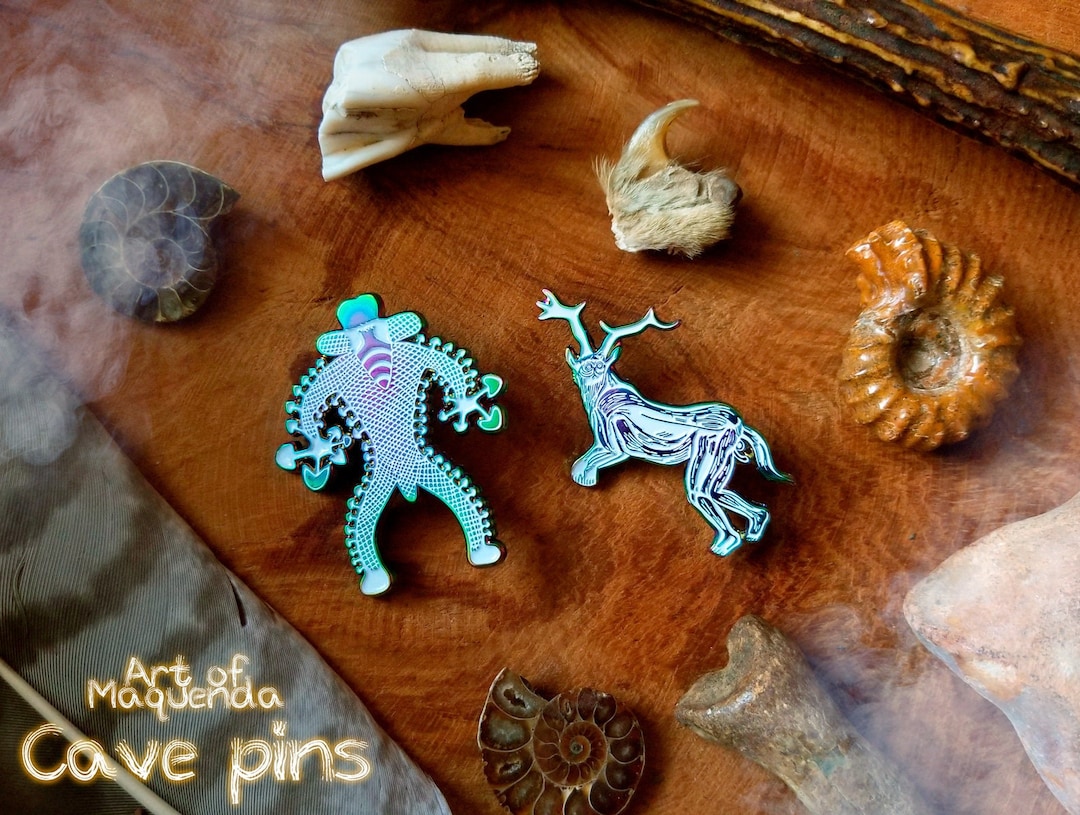 LIMITED EDTION Shaman Pins - Prehistoric Paleolithic Shaman the ...