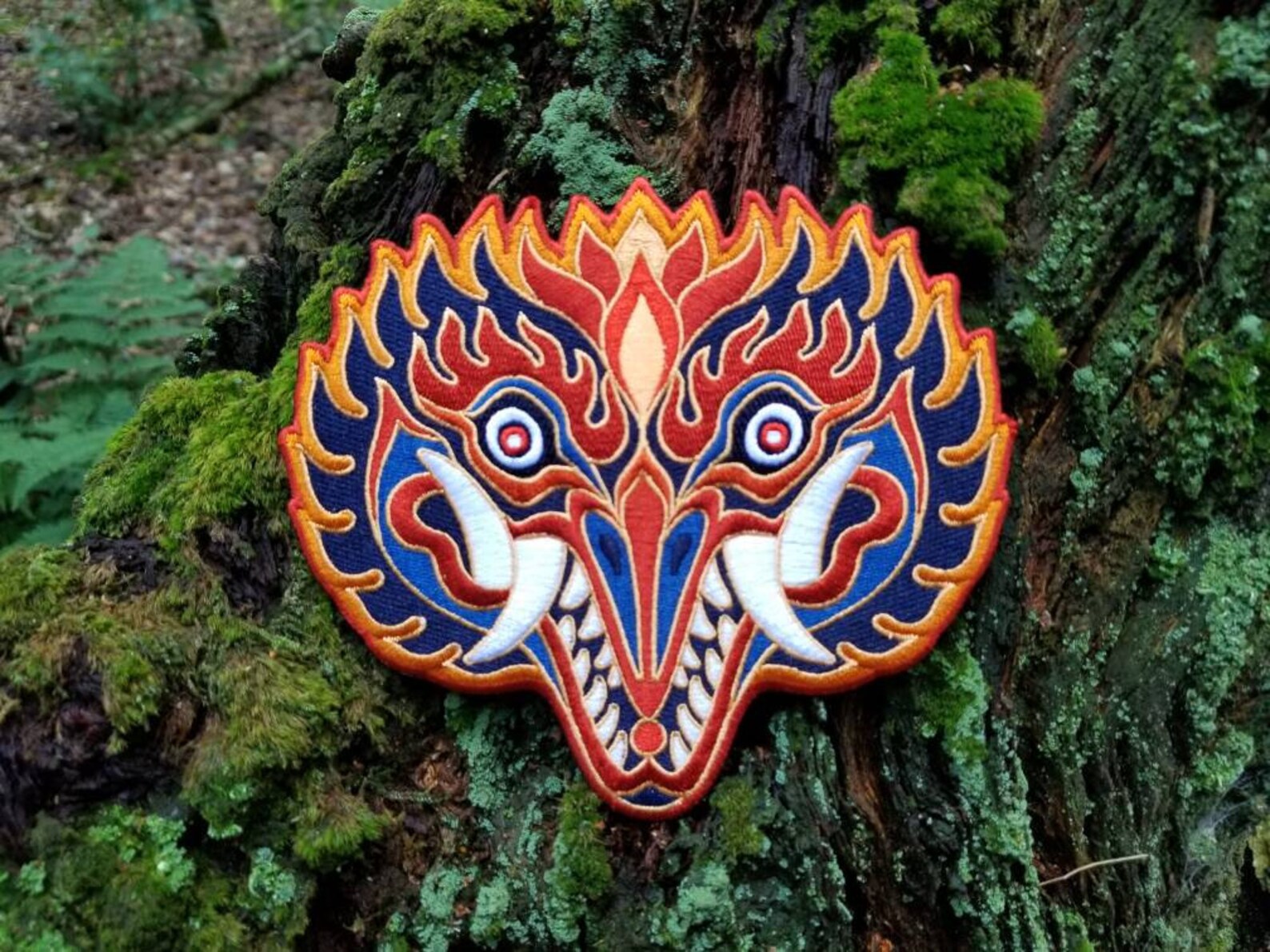 LIMITED EDITION Garuda Bird Spirit on Embroidered Patch Crow - Etsy